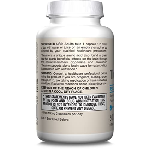 Theanine capsules for enhanced well-being