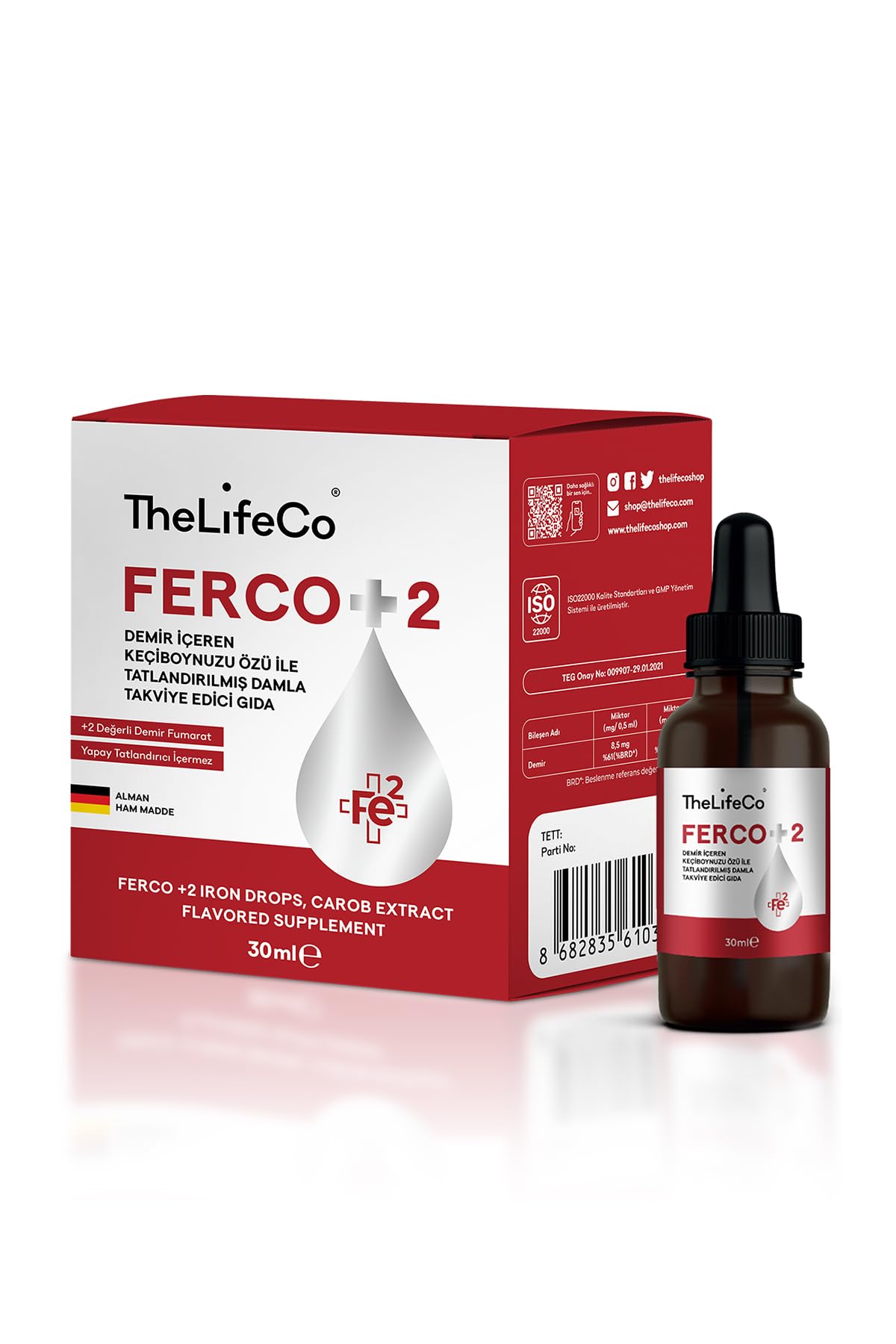 TheLifeCo iron drops for energy