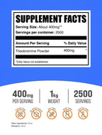 theobromine powder for energy boost