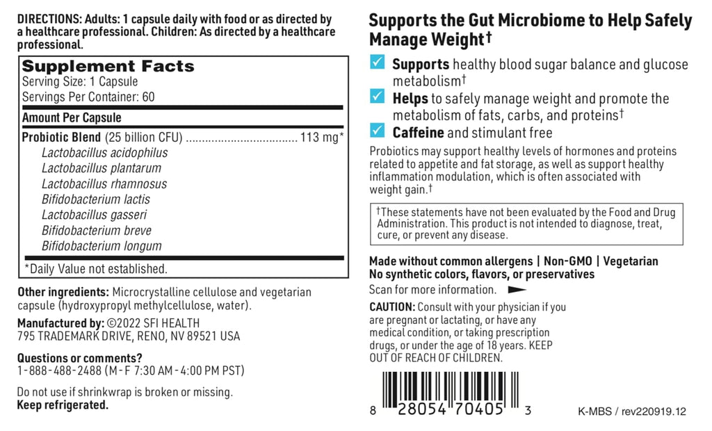 Ther-Biotic metabolic probiotic benefits