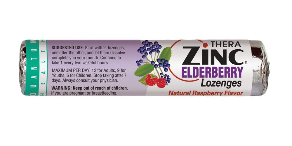 Thera Zinc Elderberry Lozenges for immune support