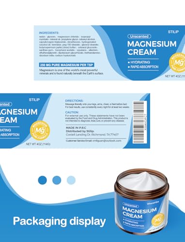 therapeutic magnesium cream for skin relief