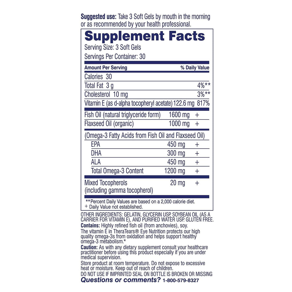 TheraTears essential fats supplement