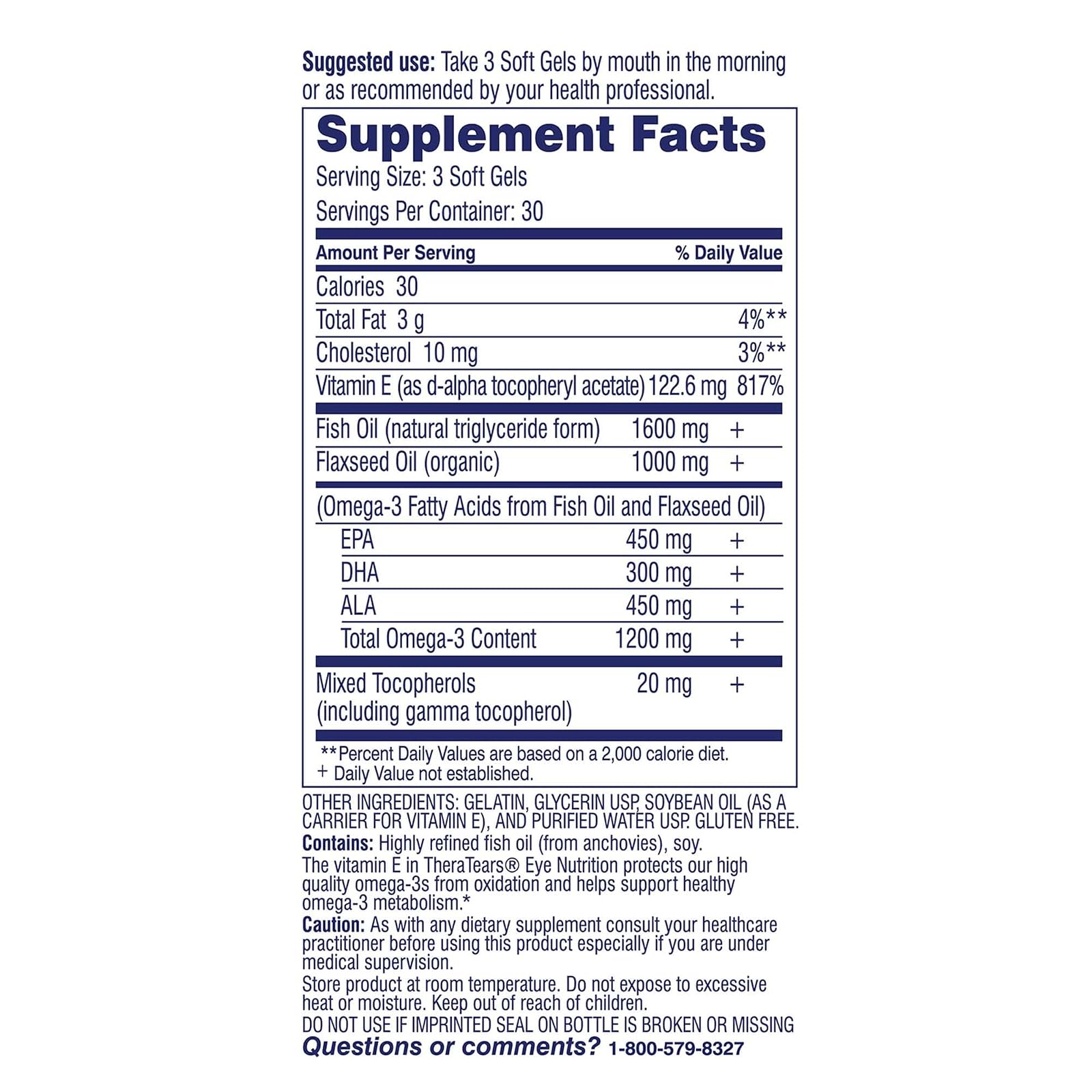 TheraTears essential fats supplement