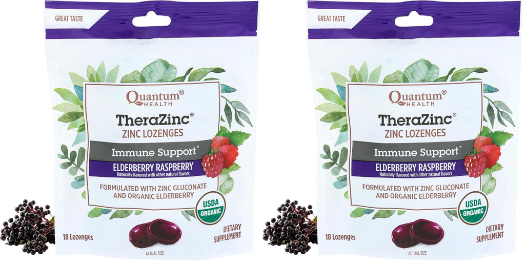 TheraZinc elderberry lozenges for immunity