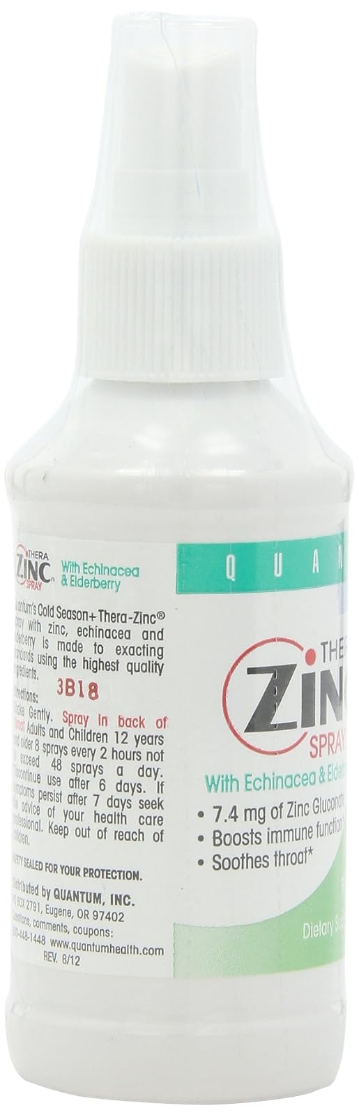 TheraZinc spray for throat comfort