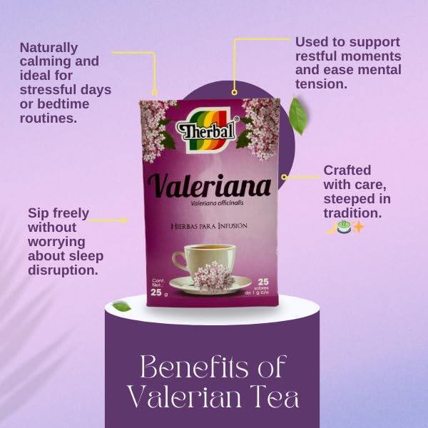 Therbal valerian tea for wellness