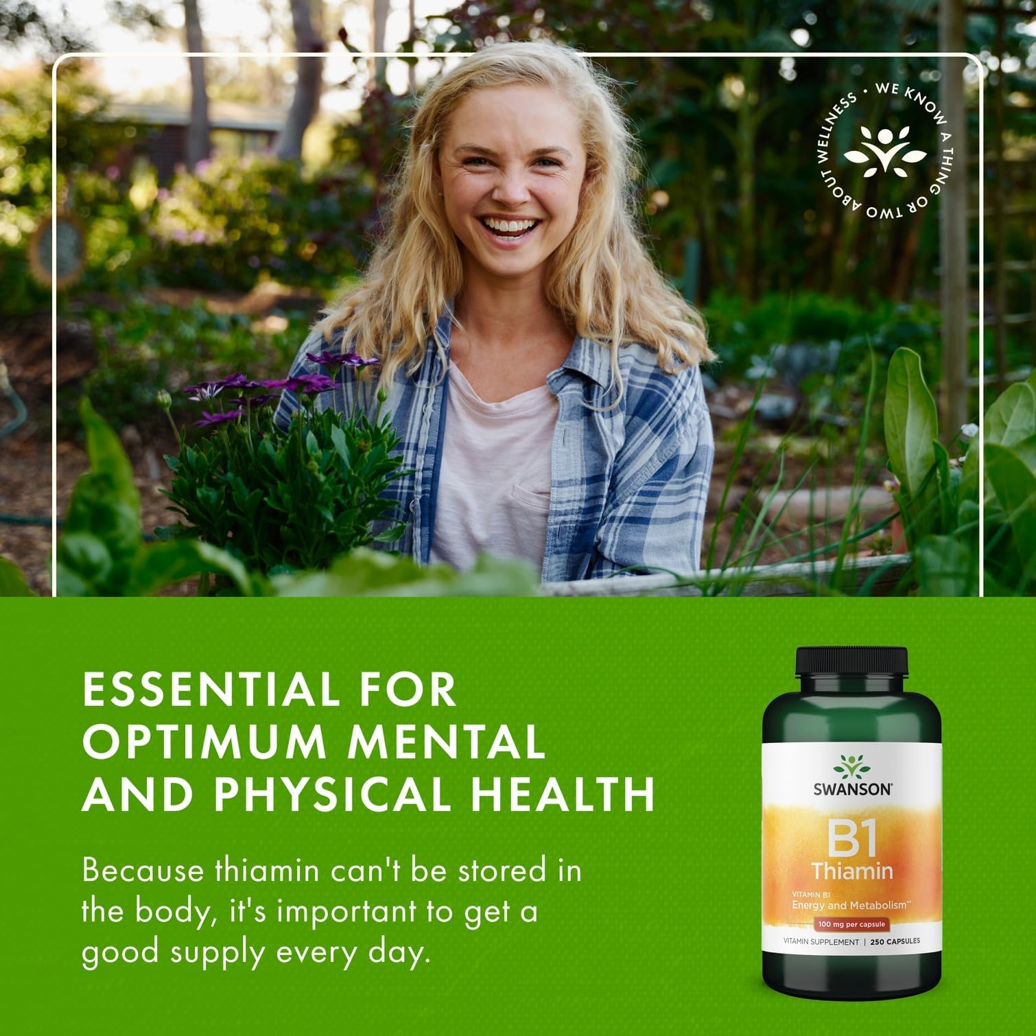 Thiamin capsules for stress relief
