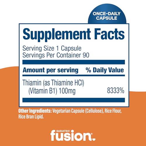 Thiamine capsules for weight management