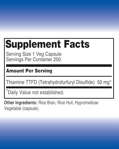Thiamine TTFD 50 mg supplement