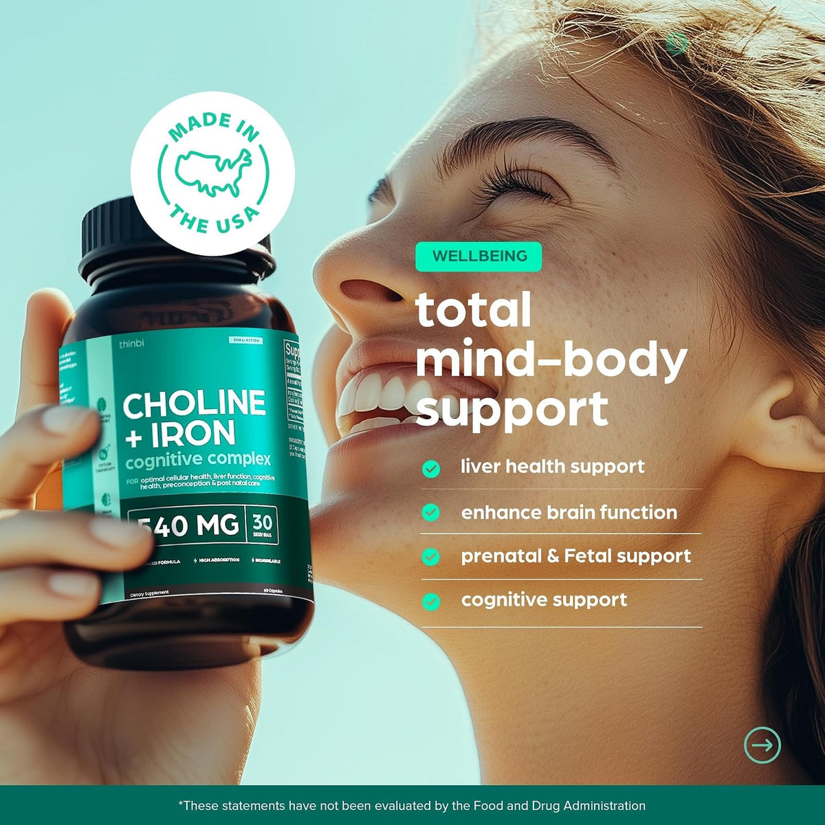 Thinbi prenatal vitamins for fetal health