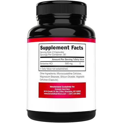 Third party tested berberine capsules