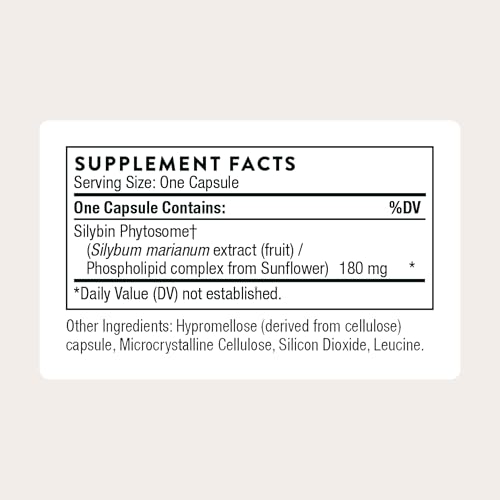 THORNE milk thistle phytosome benefits