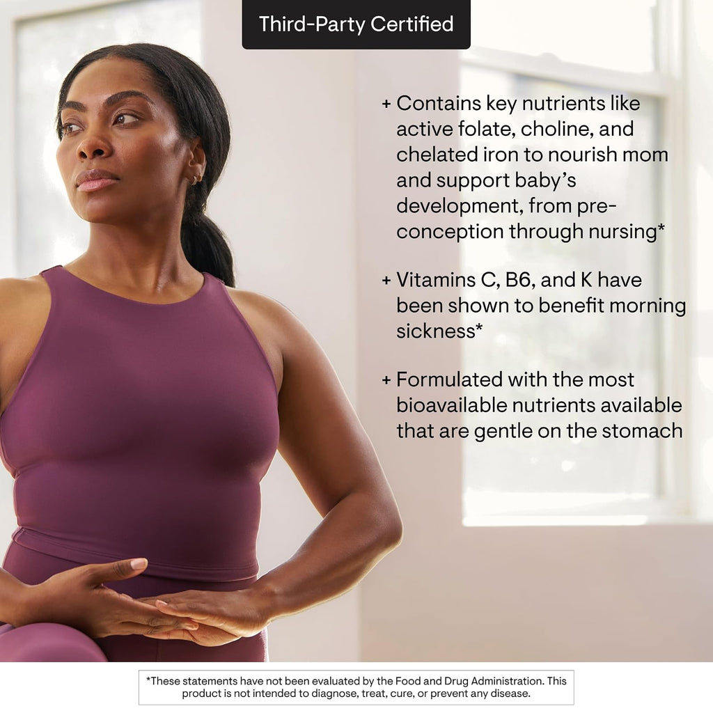THORNE prenatal vitamins for fetal development
