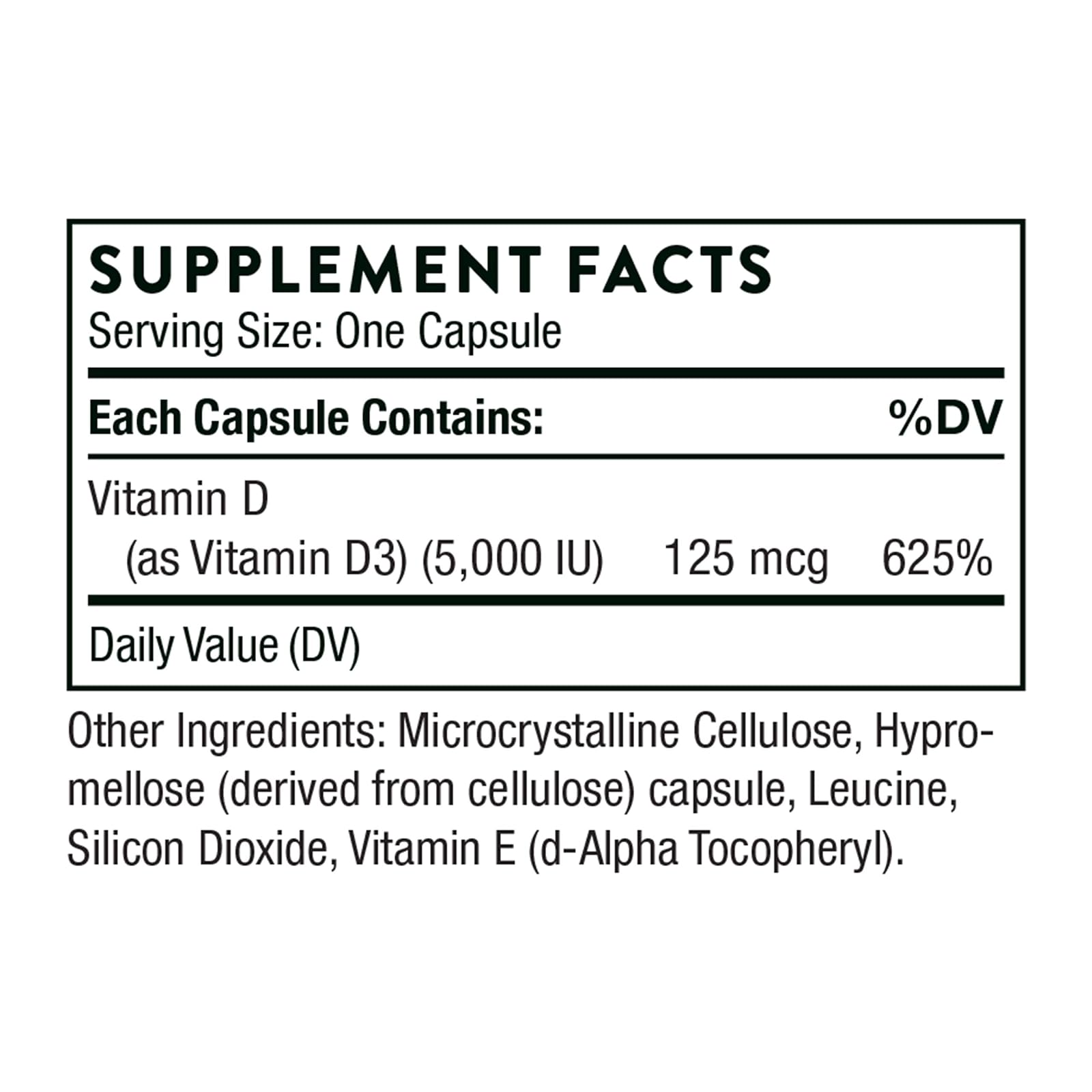 THORNE vitamin D for overall vitality