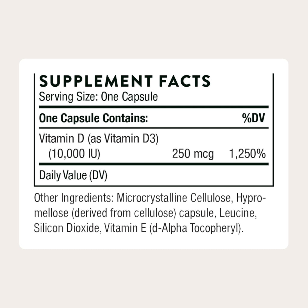THORNE vitamin D3 for immune support