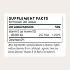 THORNE vitamin D3 for immune support