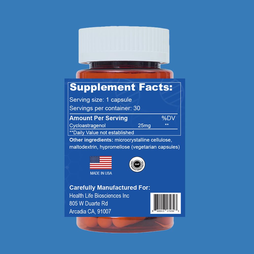 three bottles of telomere support