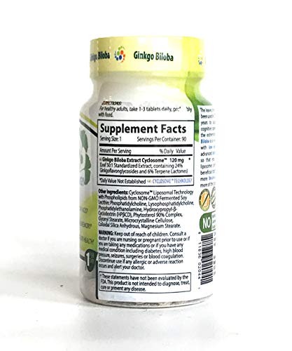 three month supply of ginkgo biloba