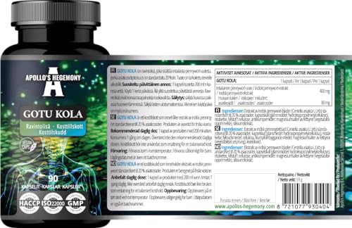 three month supply of gotu kola capsules
