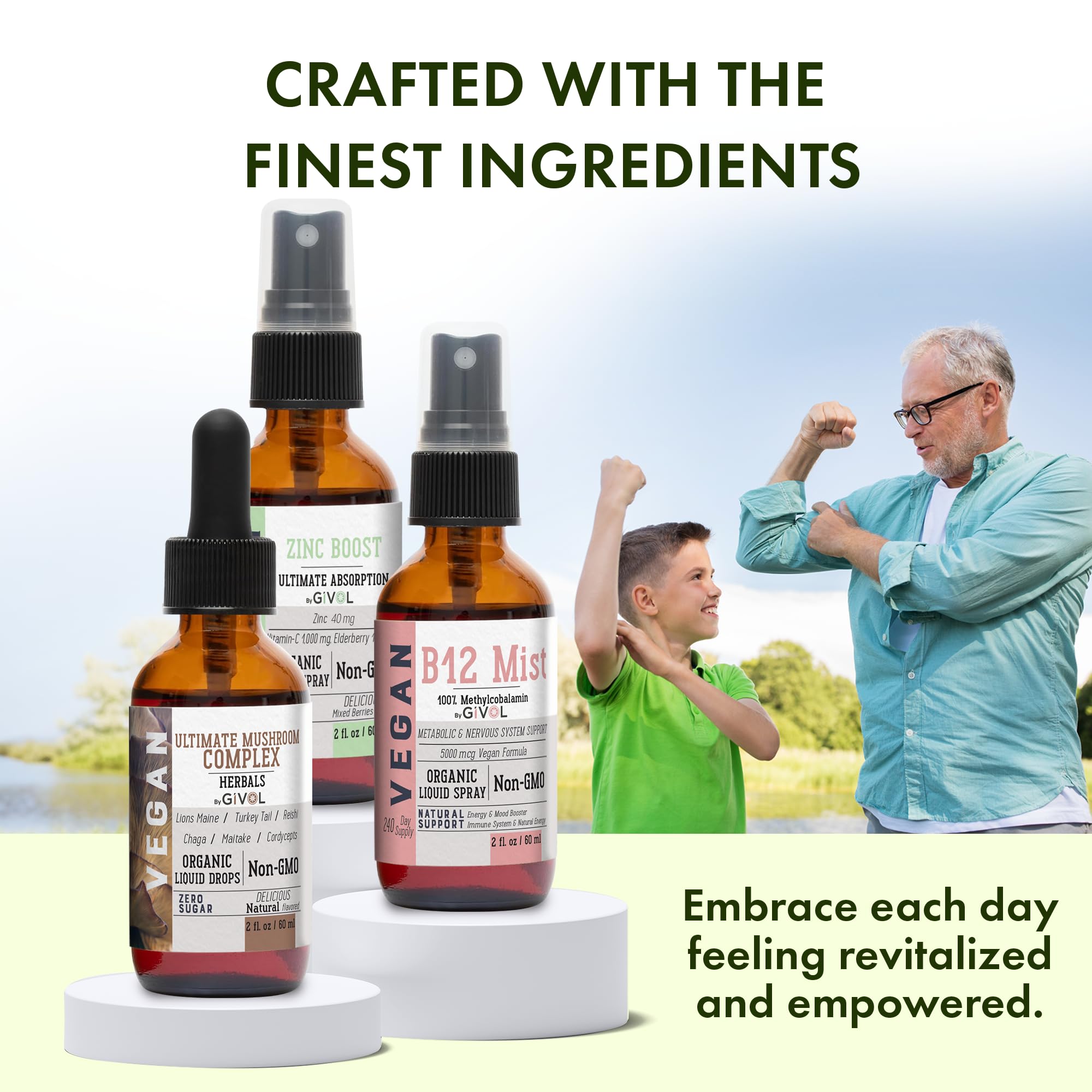 three pack blended supplements