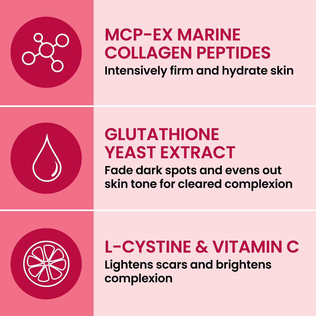 three pack glutathione for skin health
