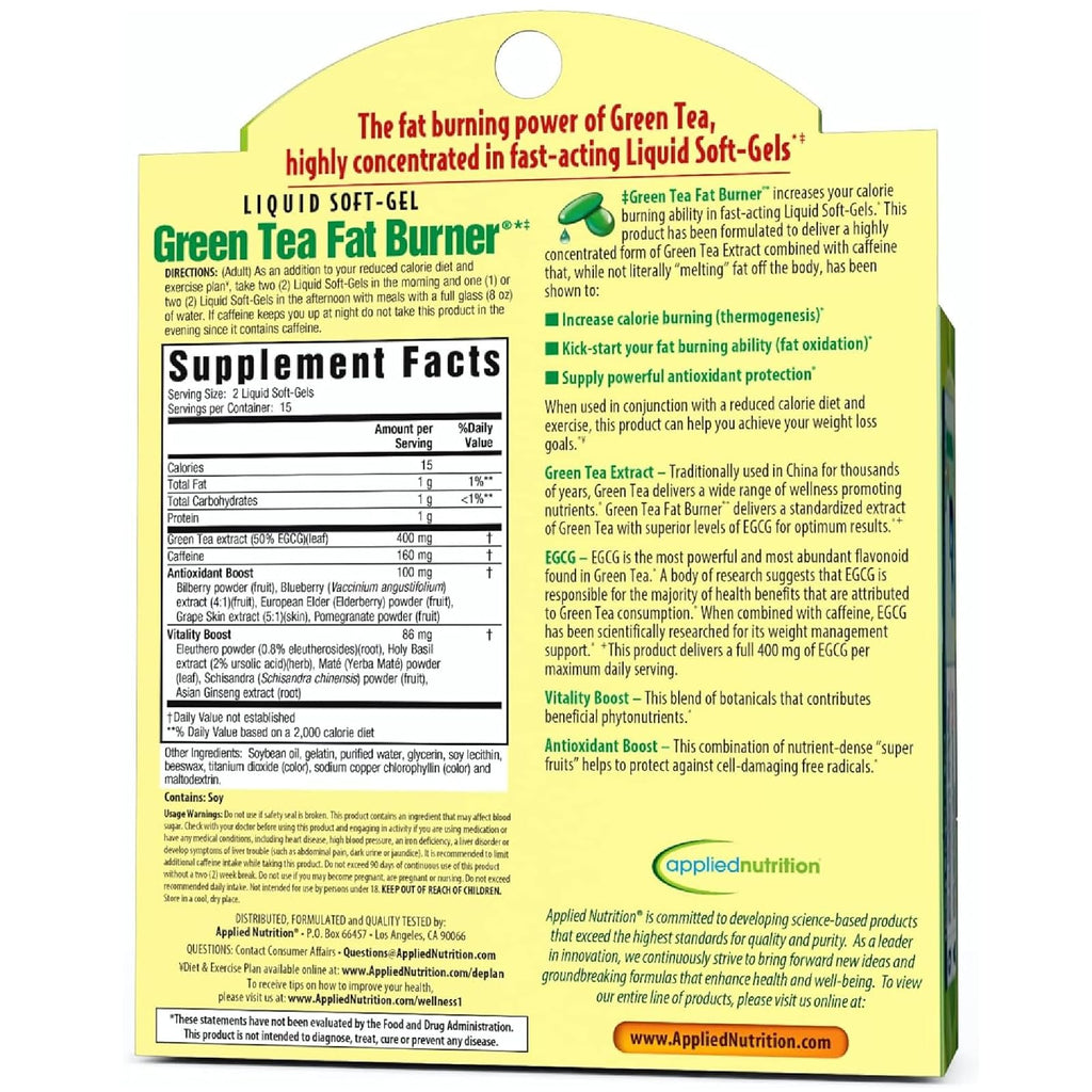three pack green tea fat burner
