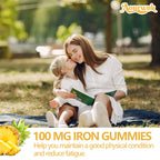 Three pack iron gummies for family