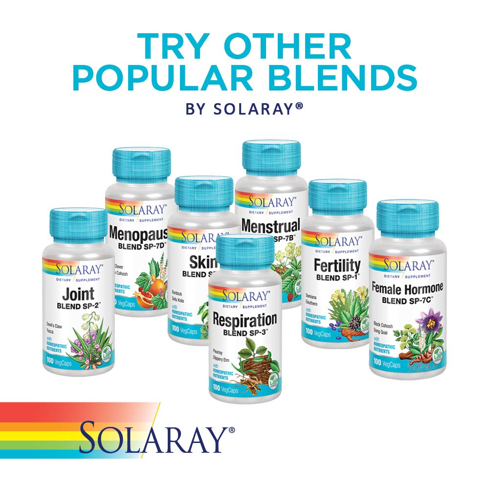 three pack Solaray herbal vitamins