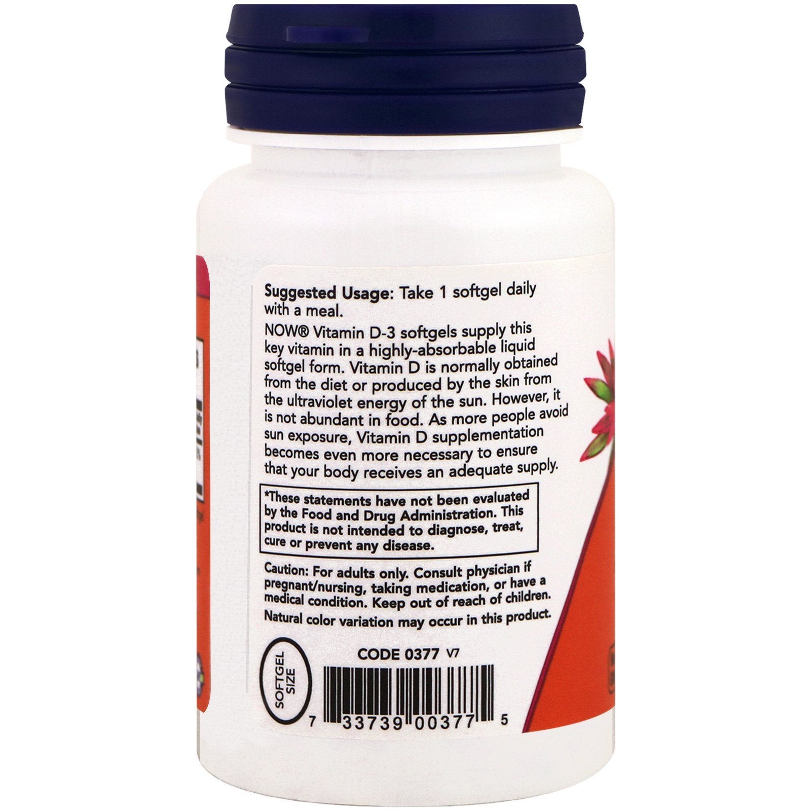 three pack vitamin D-3 supplement