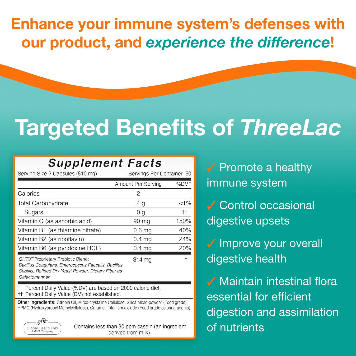 ThreeLac probiotic capsules for kids