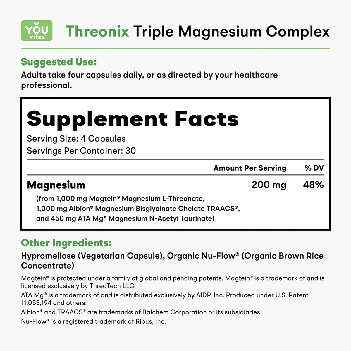 Threonix magnesium capsules for stress relief