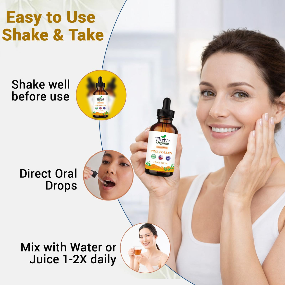 Thrive pine pollen for wellness