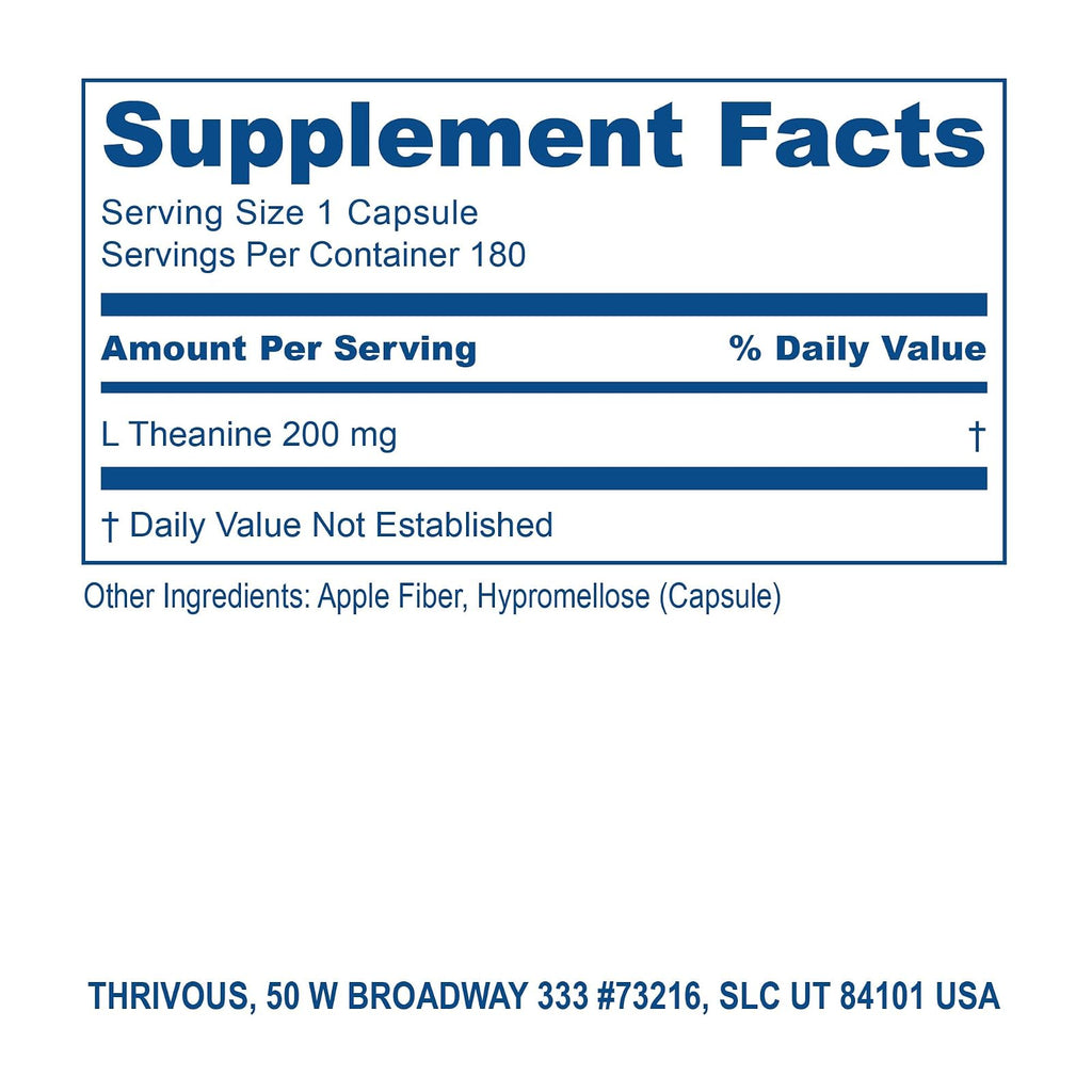 Thrivous amino acids for mental clarity