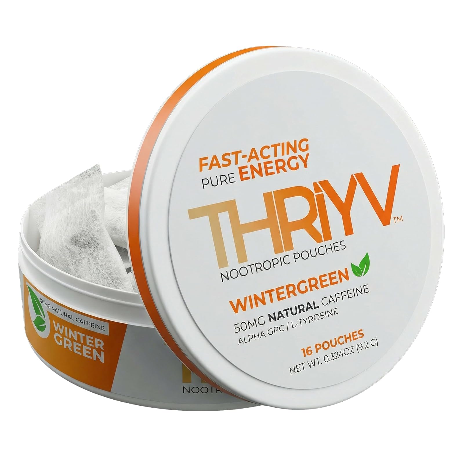 THRIYV Wintergreen energy pouches