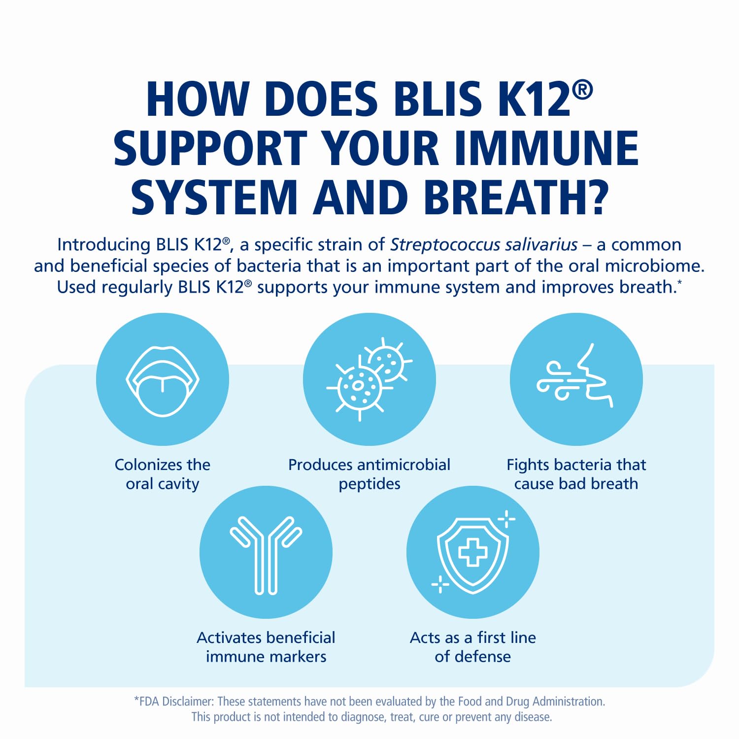 throat health lozenges with probiotics