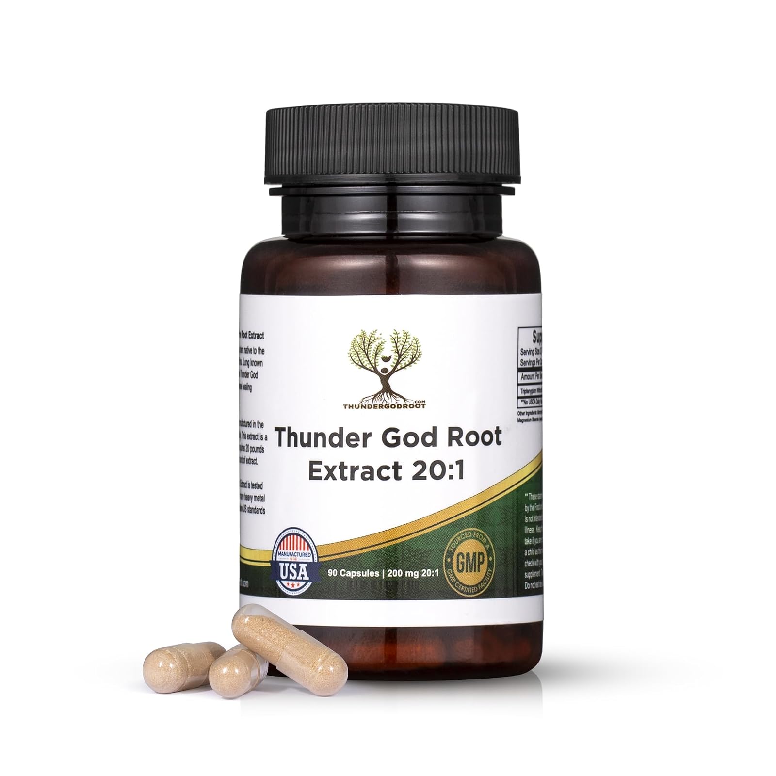 Thunder God Vine Root capsules for vitality