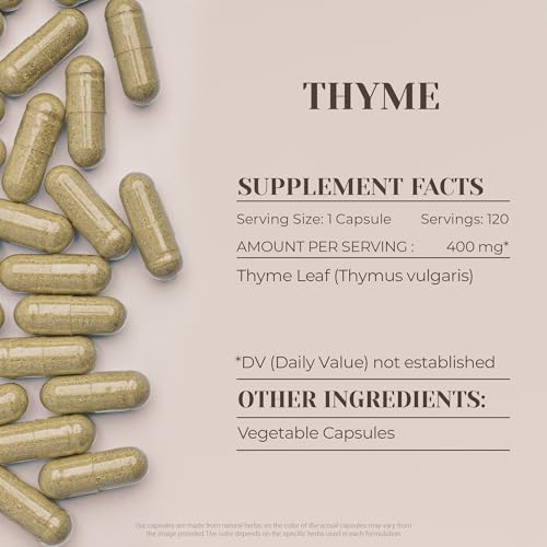 thyme capsules for digestive support