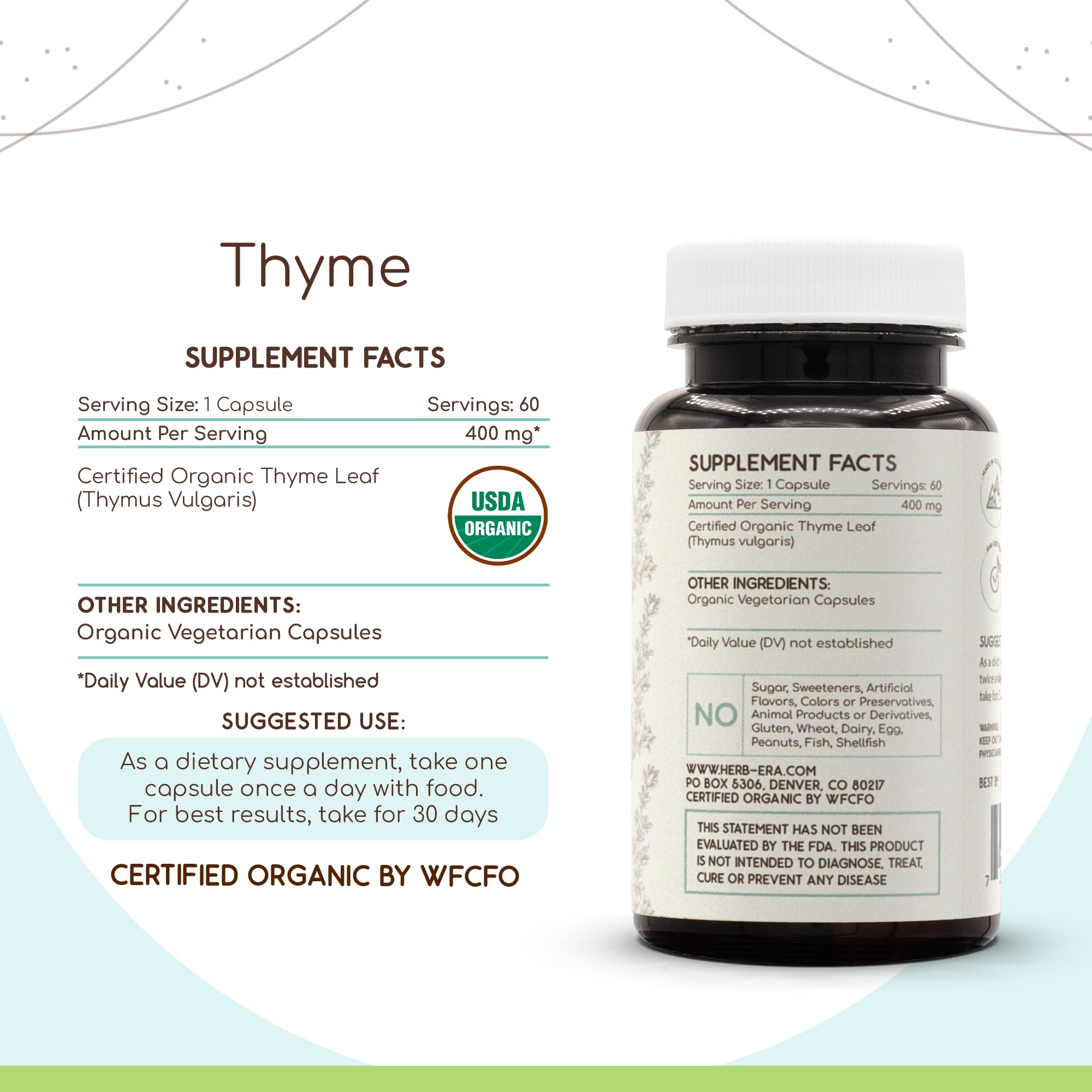 thyme capsules for immune boost