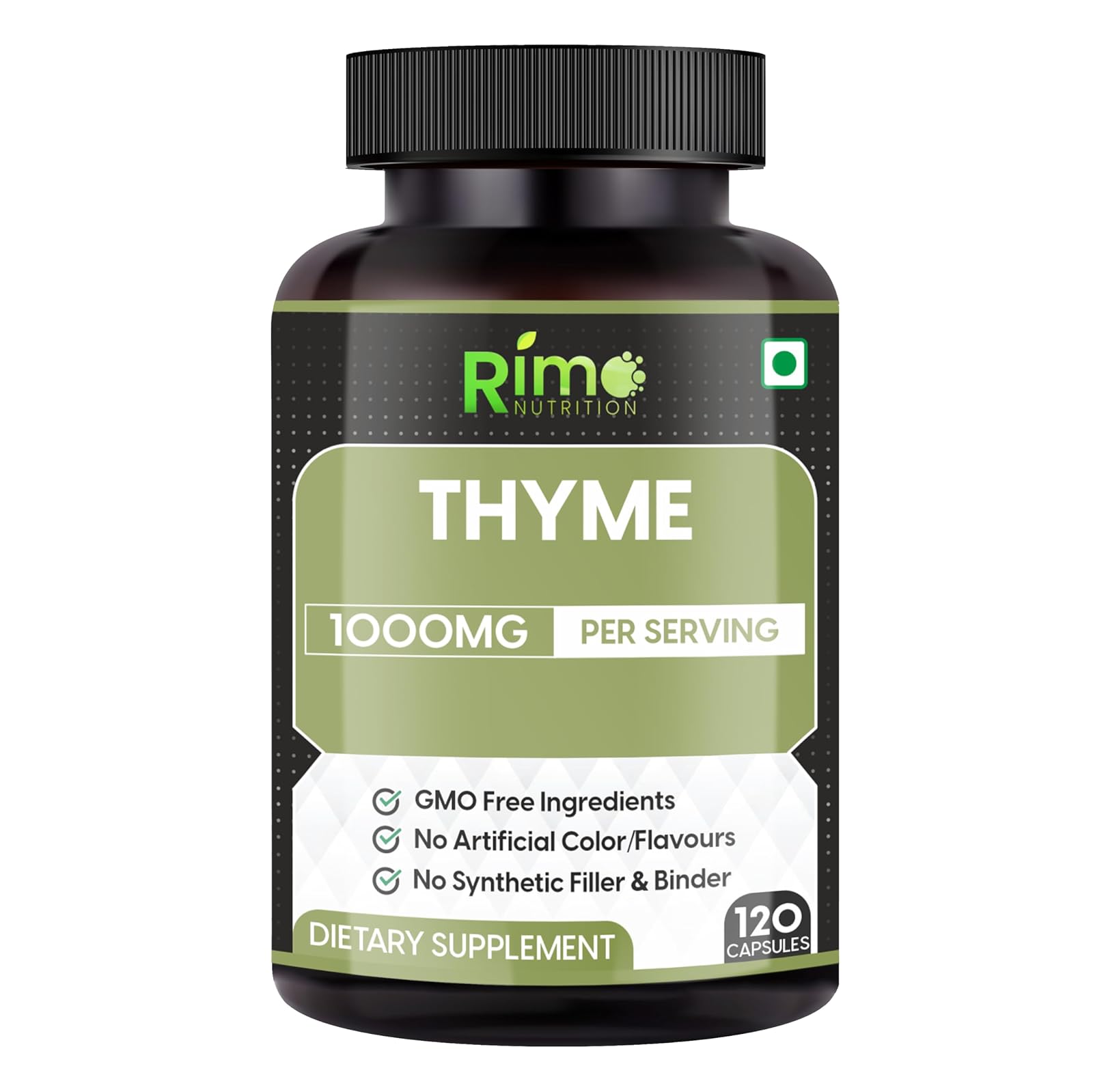 Thyme dried leaf vegetarian capsules