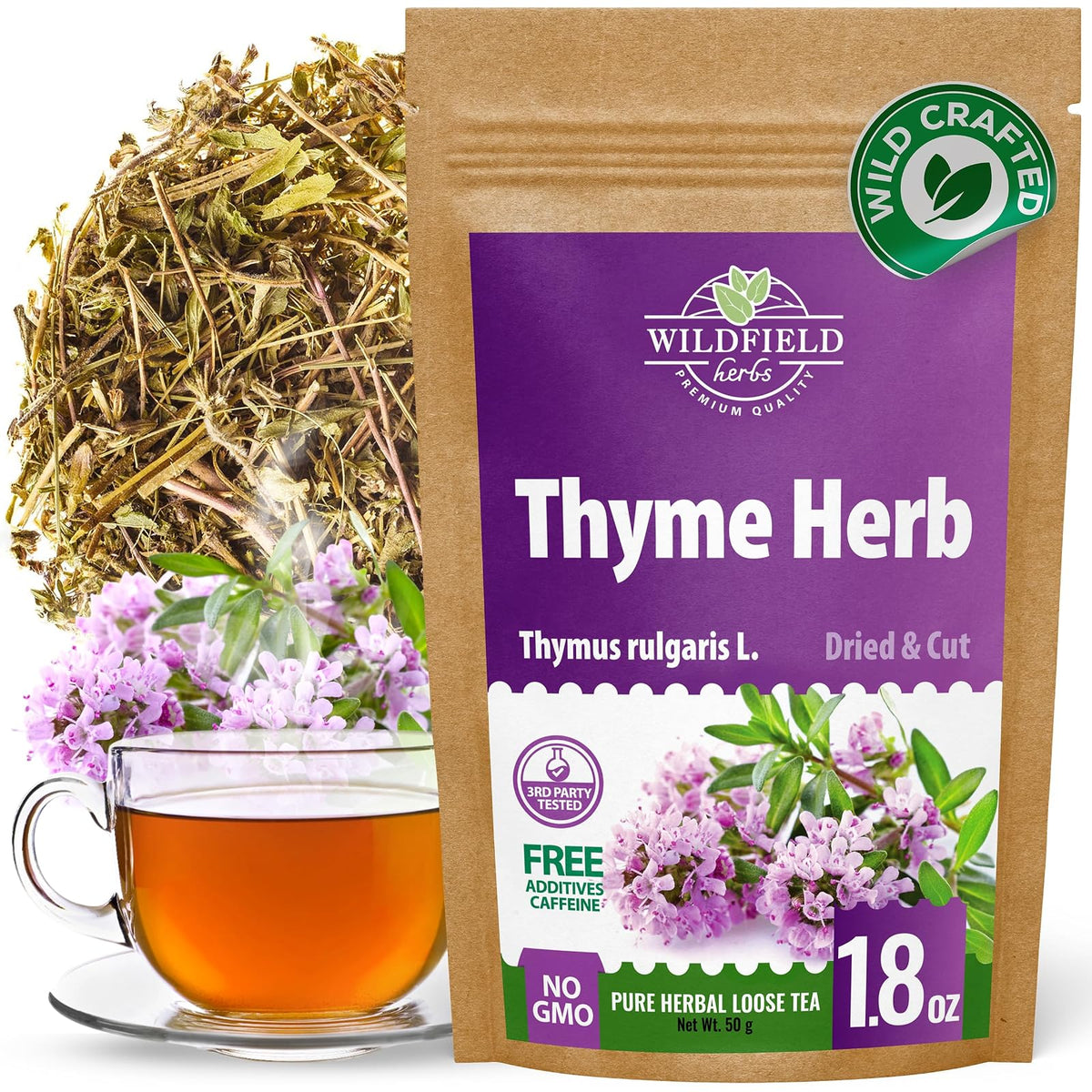 thyme tea leaves for relaxation