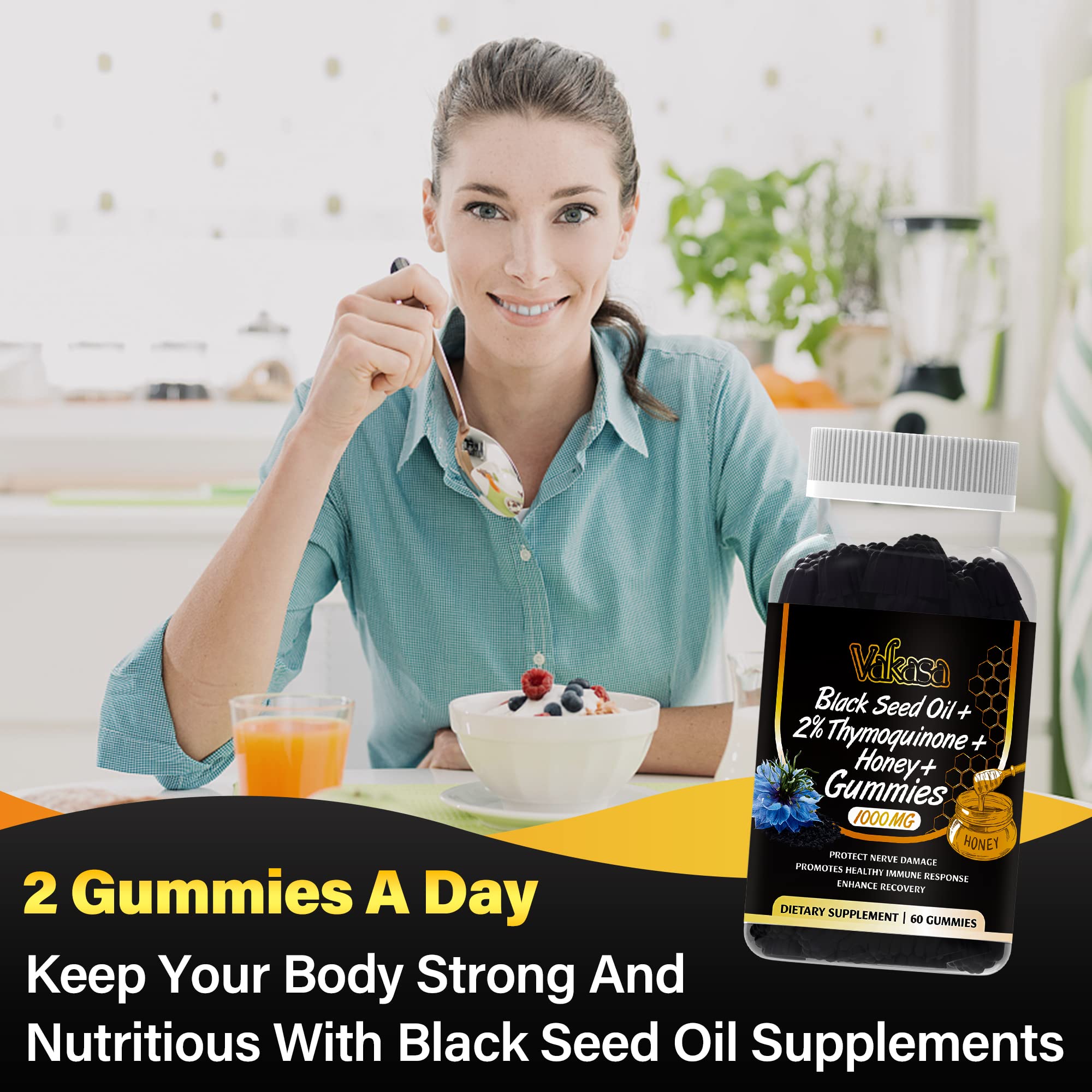 Thymoquinone infused gummies for wellness