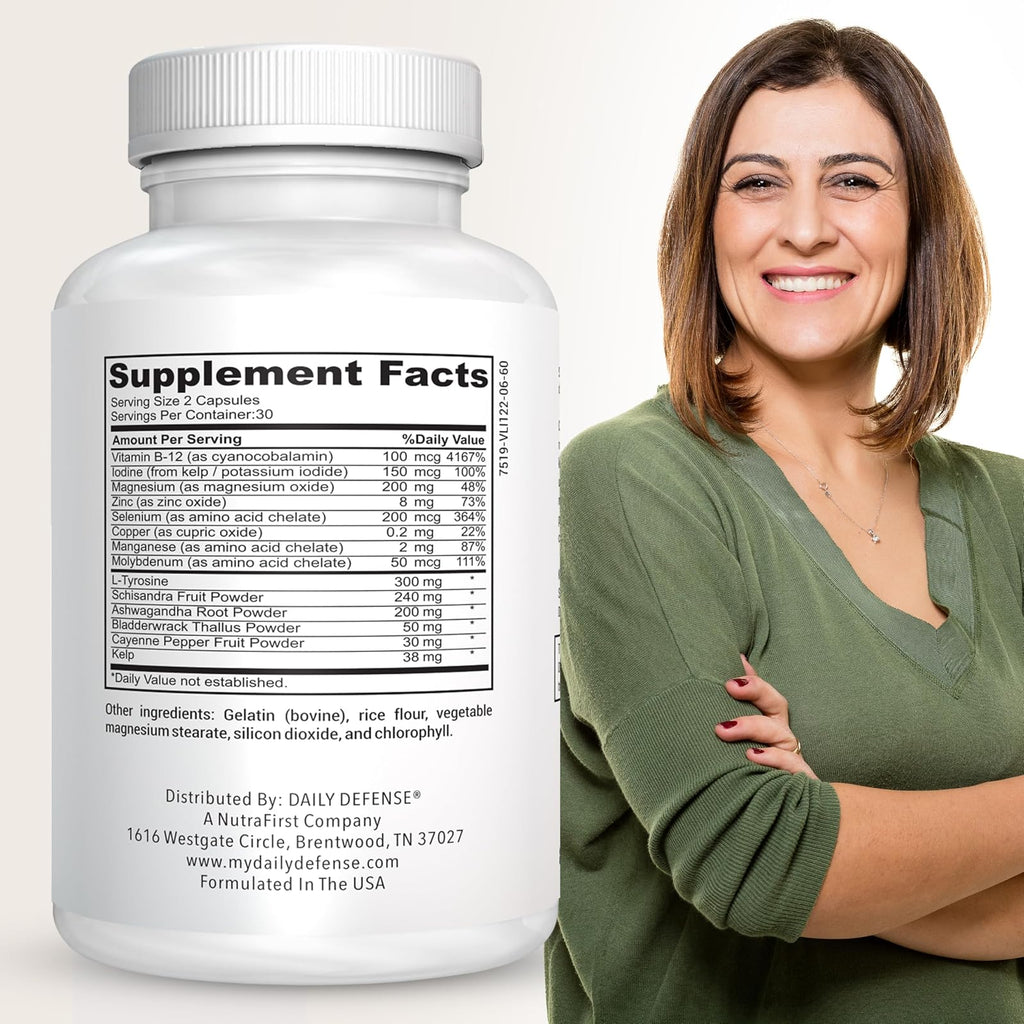 Thyroid Defense capsules for energy boost