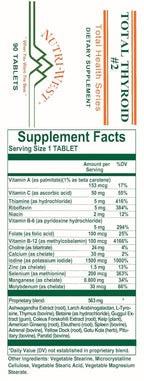 Thyroid extract support for metabolism
