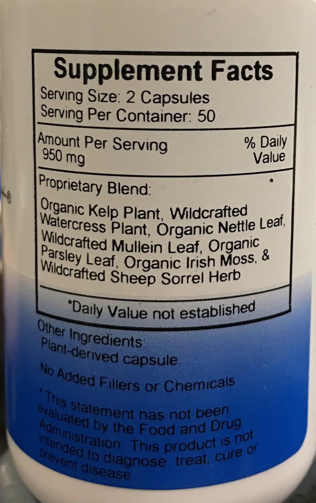 Thyroid formula for men's health