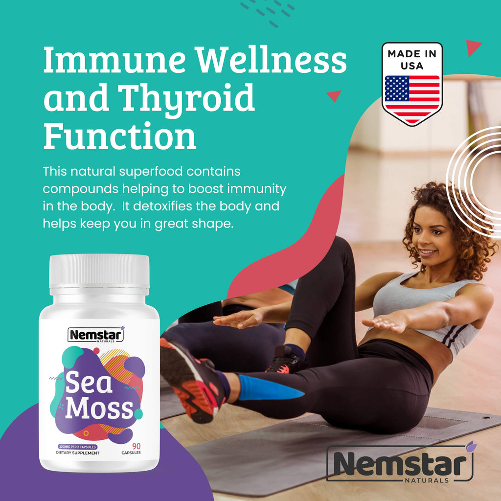 Thyroid health benefits of sea moss supplements