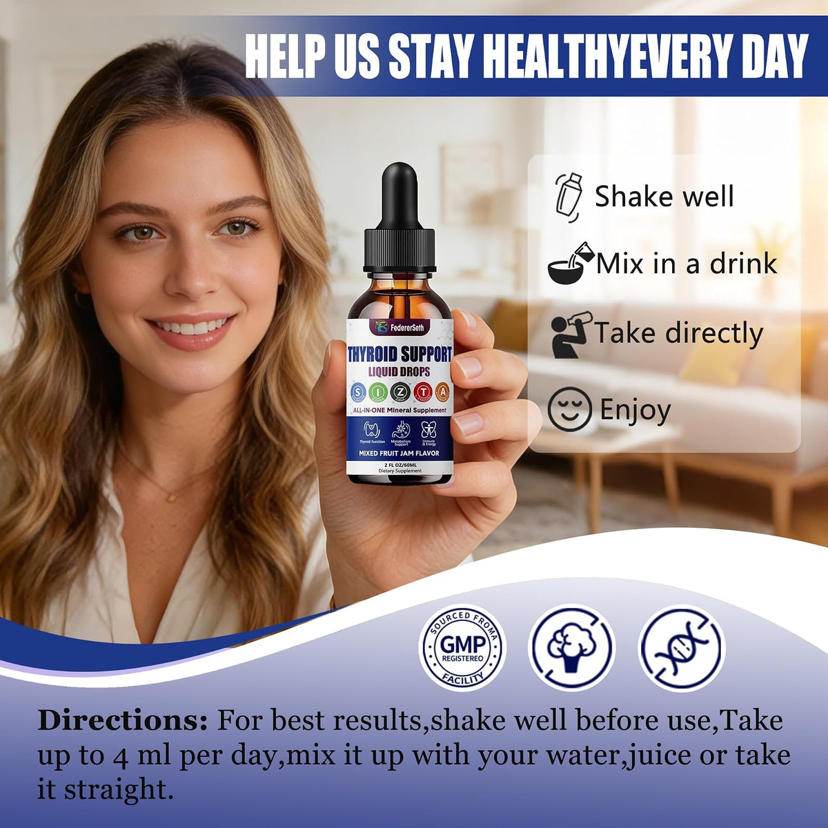 Thyroid health support drops 2 fl oz