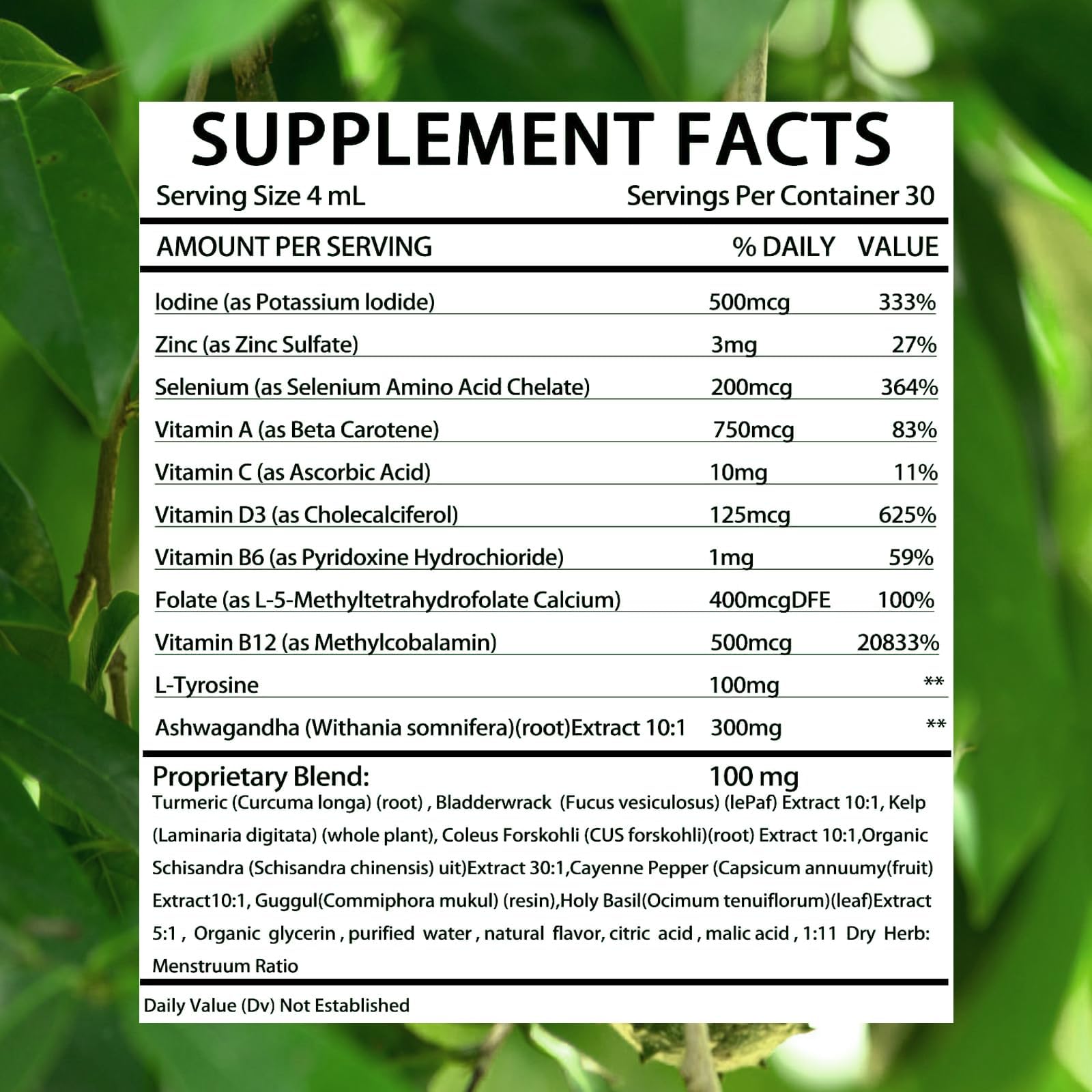 Thyroid support drops for everyday vitality