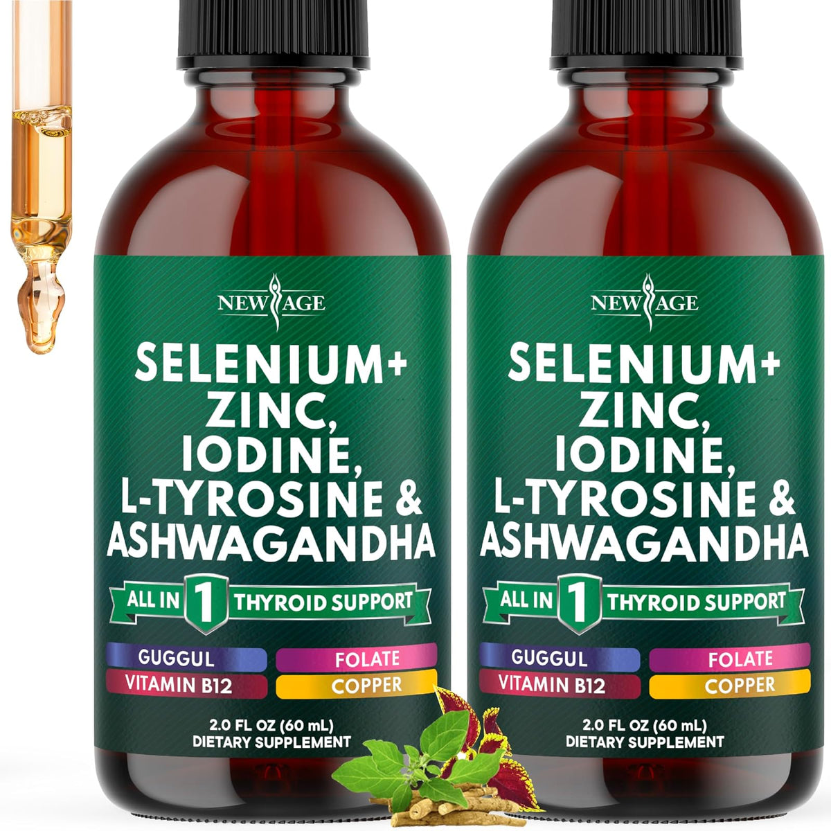 Thyroid support drops with selenium