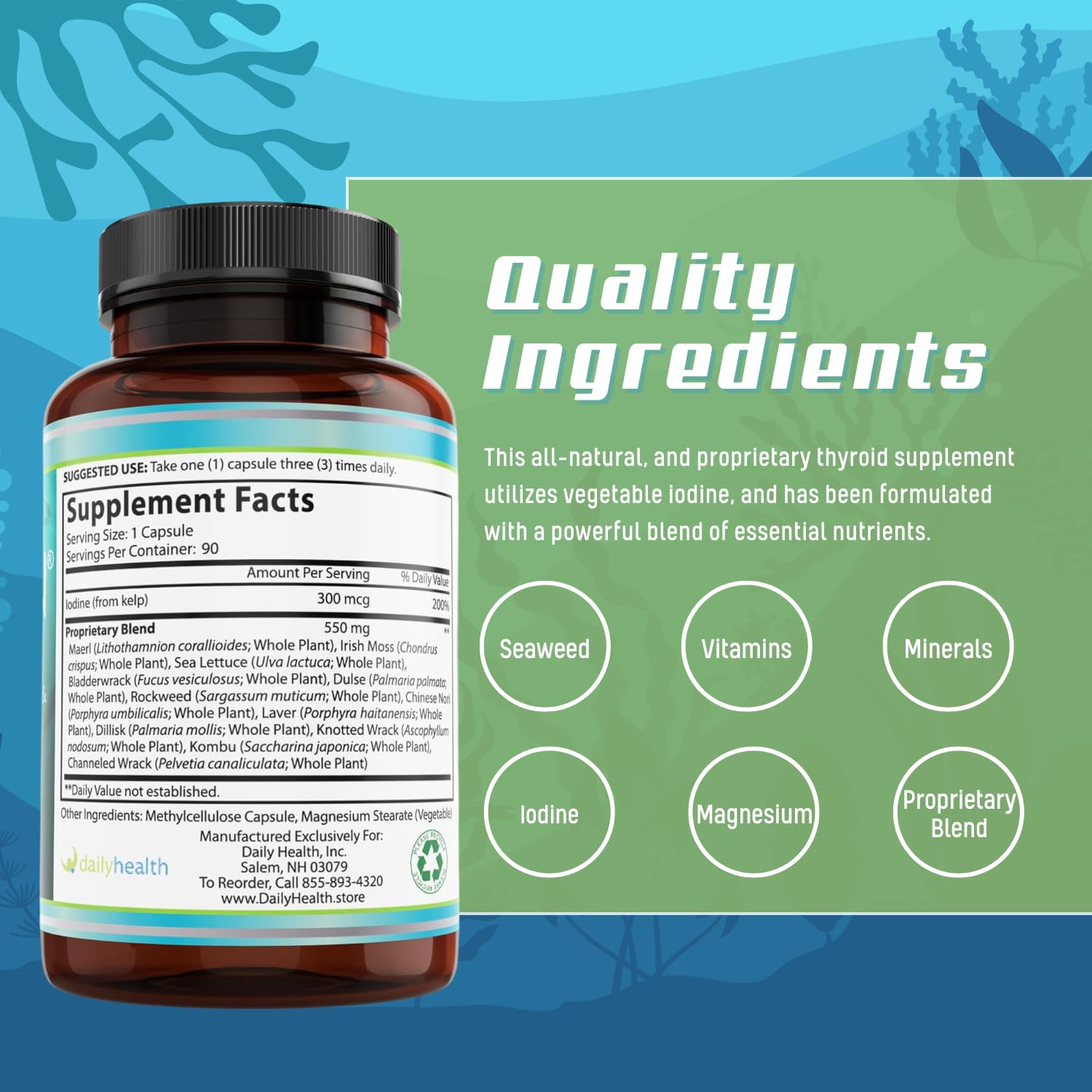 thyroid support multivitamin capsules